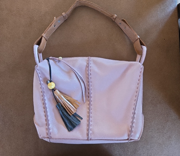 The Sak | Bags | The Sak Pink And Tan Leather Shoulder Bag | Poshmark